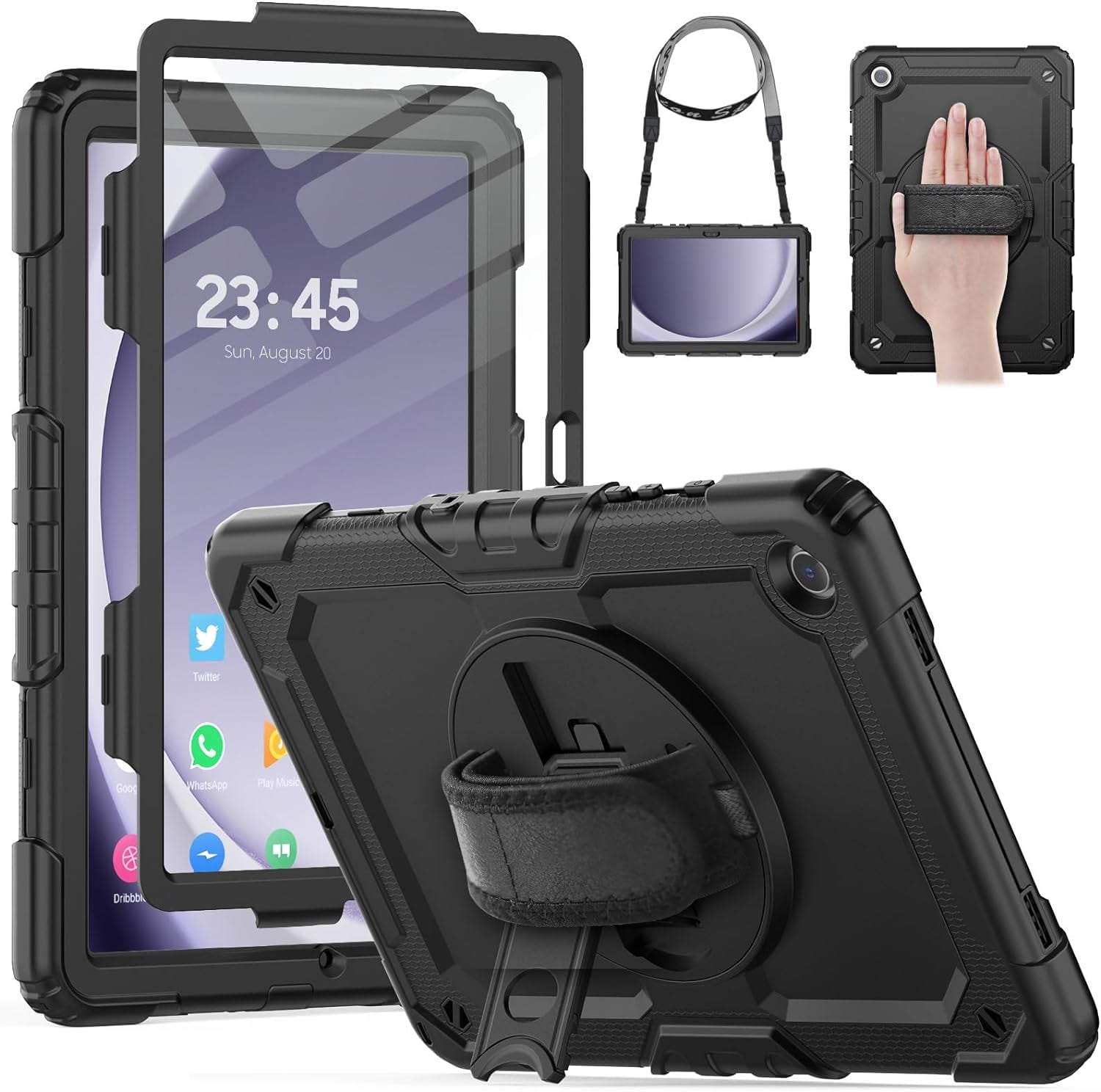 Case for Samsung Galaxy Tab A9+ Plus 11 Inch, Protective with Screen ...