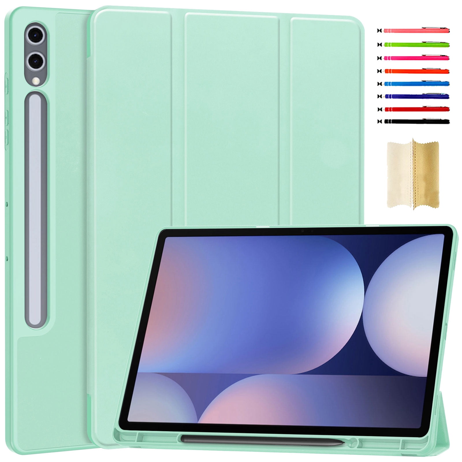 Case for Samsung Galaxy Tab S10+ 12.4" 2024, Folding Folio Ultra-Thin ...
