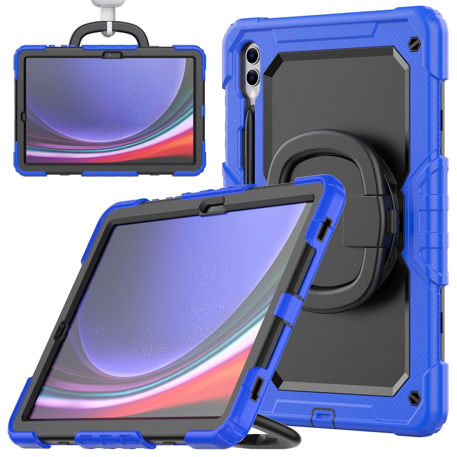 Case for Samsung Galaxy Tab S10+ Plus 2024/S9 FE+ Plus 12.4 inch, 360 ...