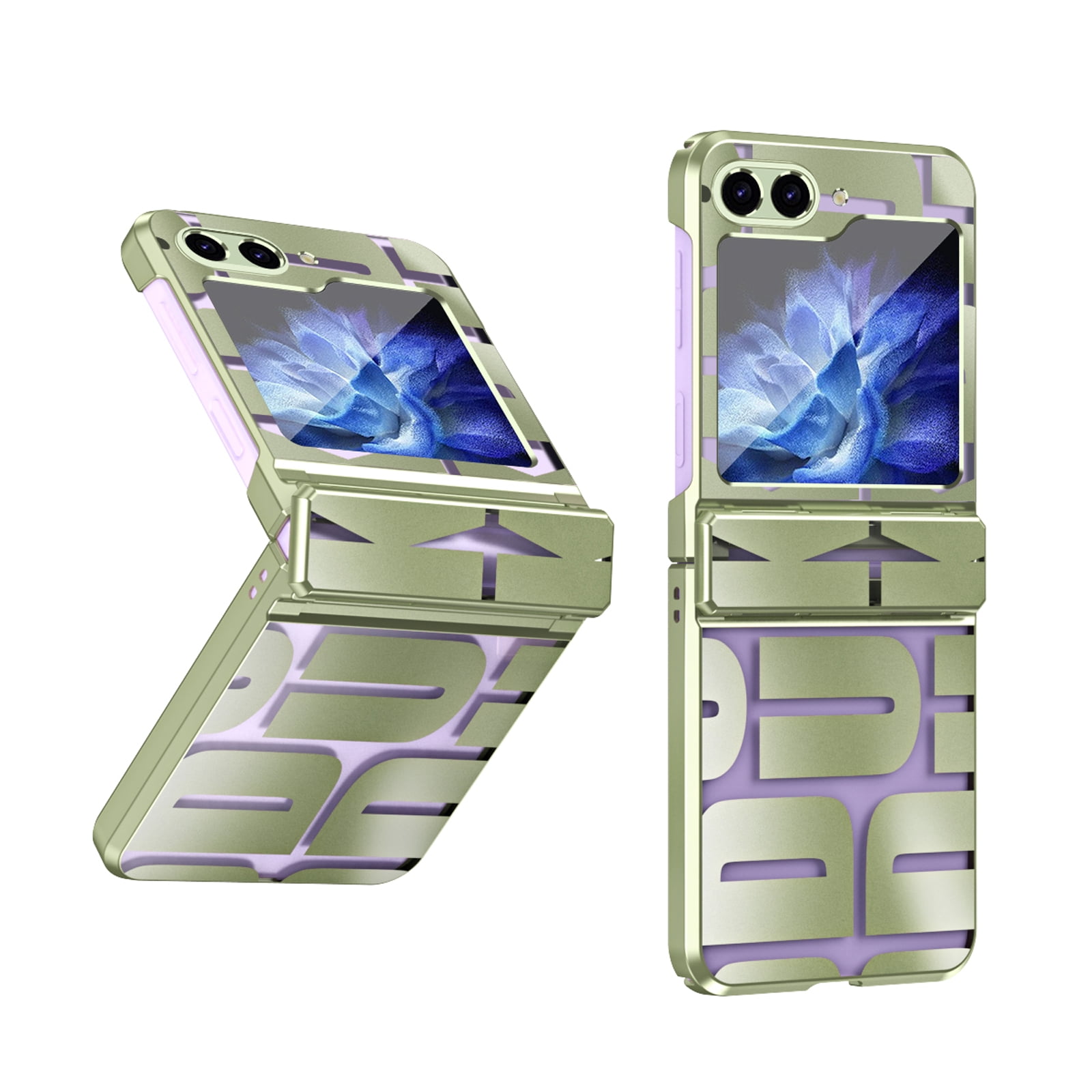Case for Samsung Galaxy Z Flip 5 5G, Z Flip 5 Case Clear Plating PC ...