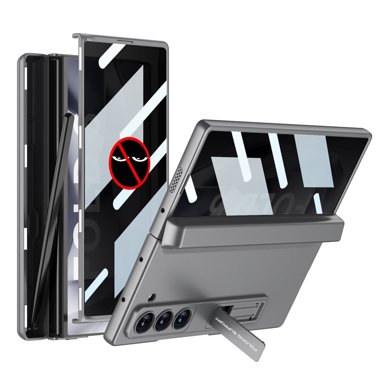 Case for Samsung Galaxy Z Fold 6 , with Magnetic Kickstand and Hinge ...