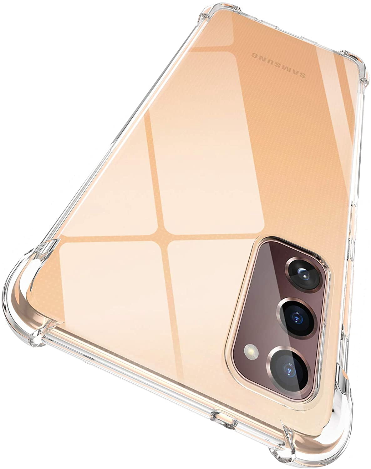 Case for Samsung S20 FE 5G, Crystal Clear Slim Protective Cover with 4 ...