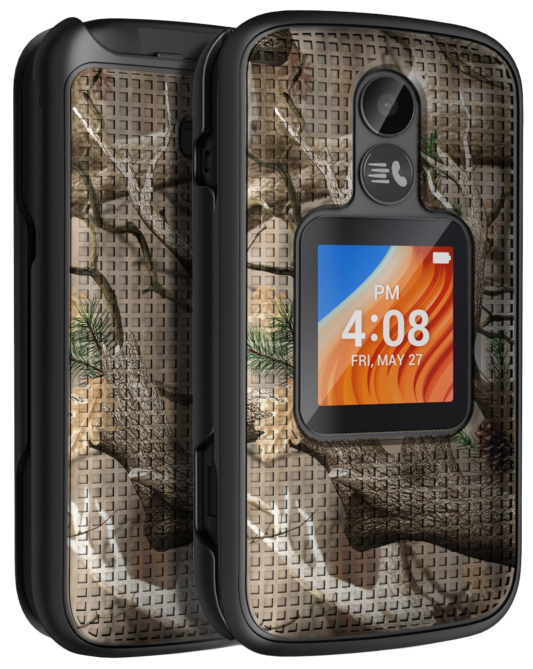 Case for TCL Flip 2 Phone (2022), NakedcellPhone [Outdoor Camouflage ...