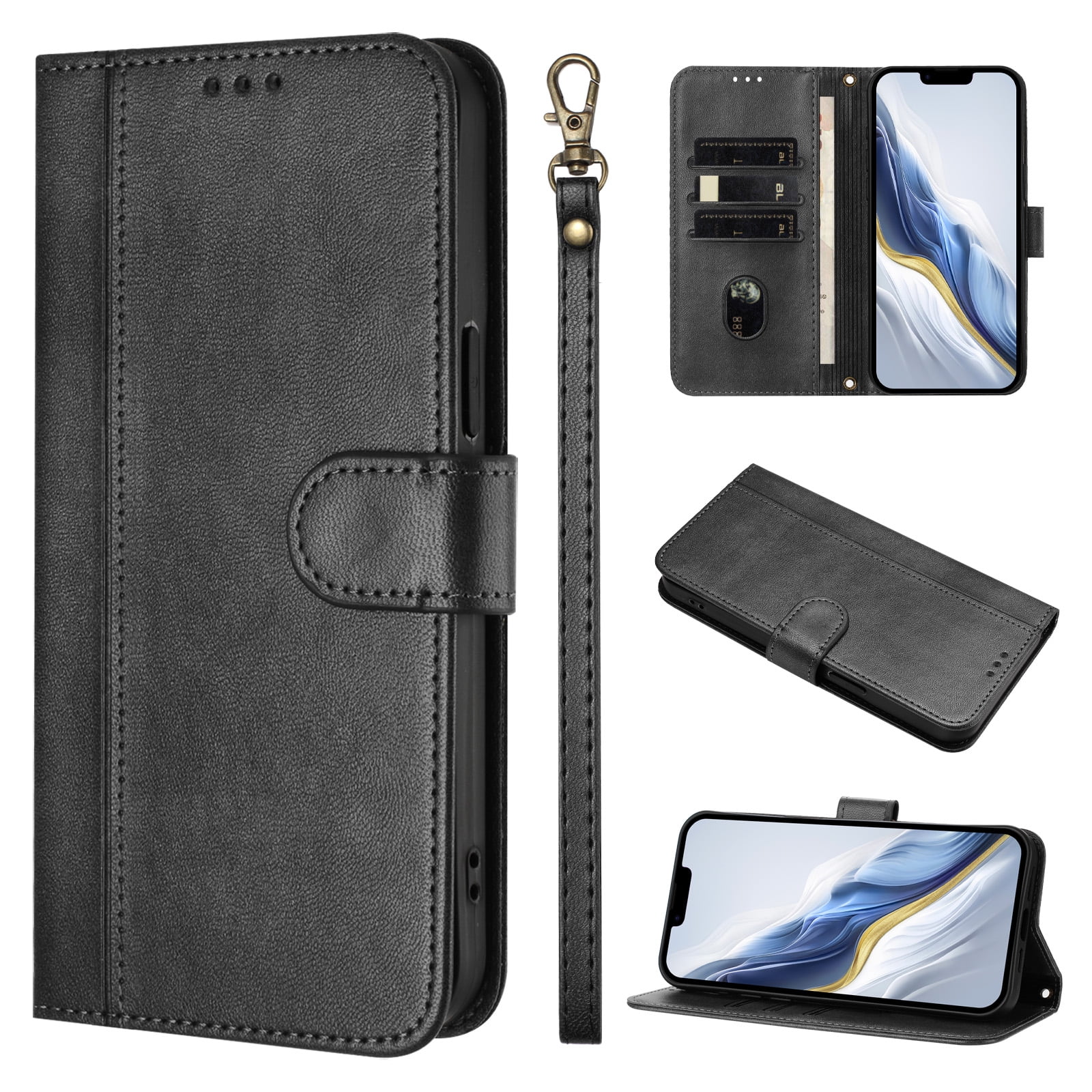 Case for TCL K23 Wallet Phone Cover with Wrist Strap, Card Slots and ...