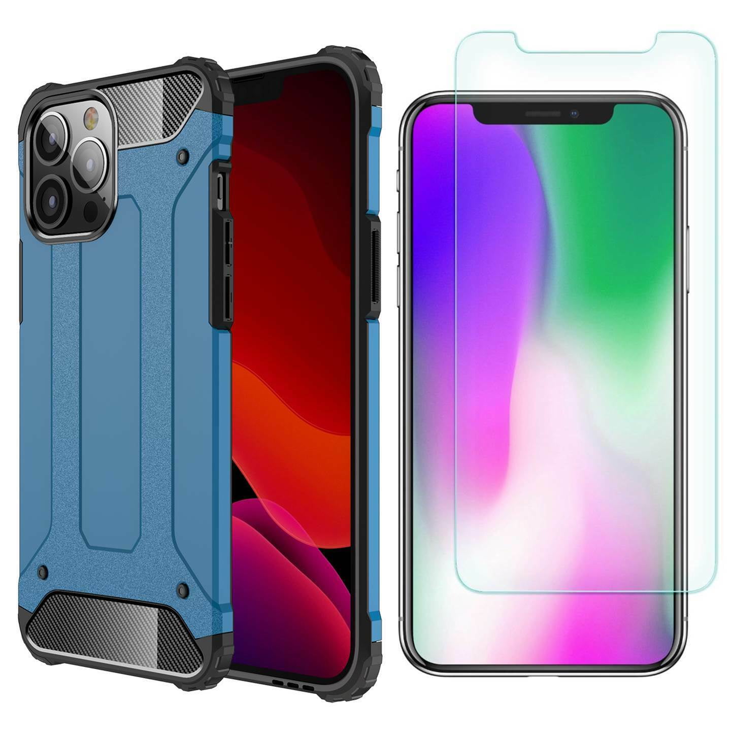 Case + Tempered Glass Screen Protector For iPhone 13 - SuperGuardZ ...