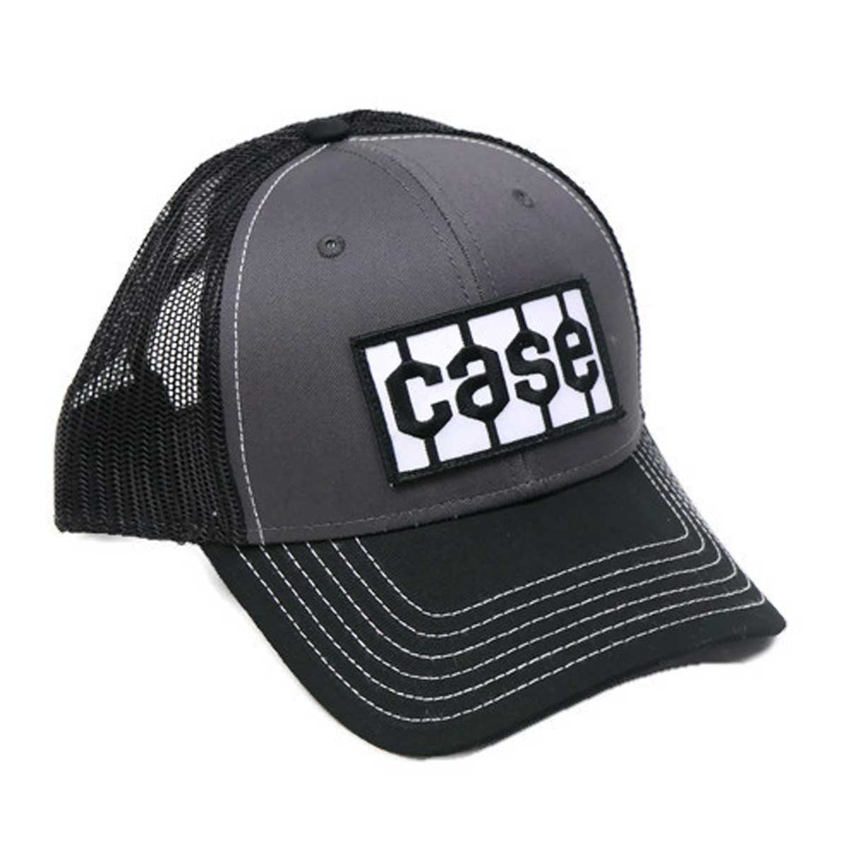 Case Tire Tread Logo Gray Cotton Twill Hat with Black Mesh Back CTGBM ...