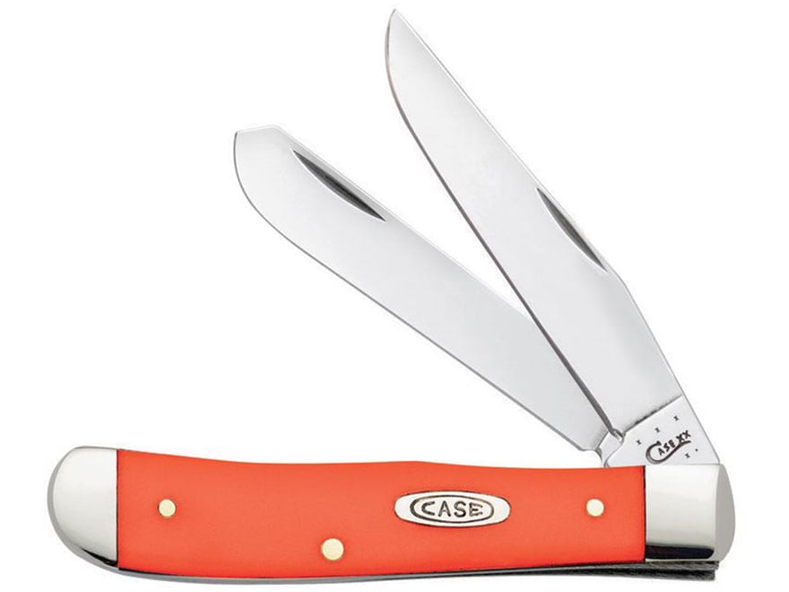 Case Trapper Pocket Knife 2-Blade Stainless Steel Blade Orange ...