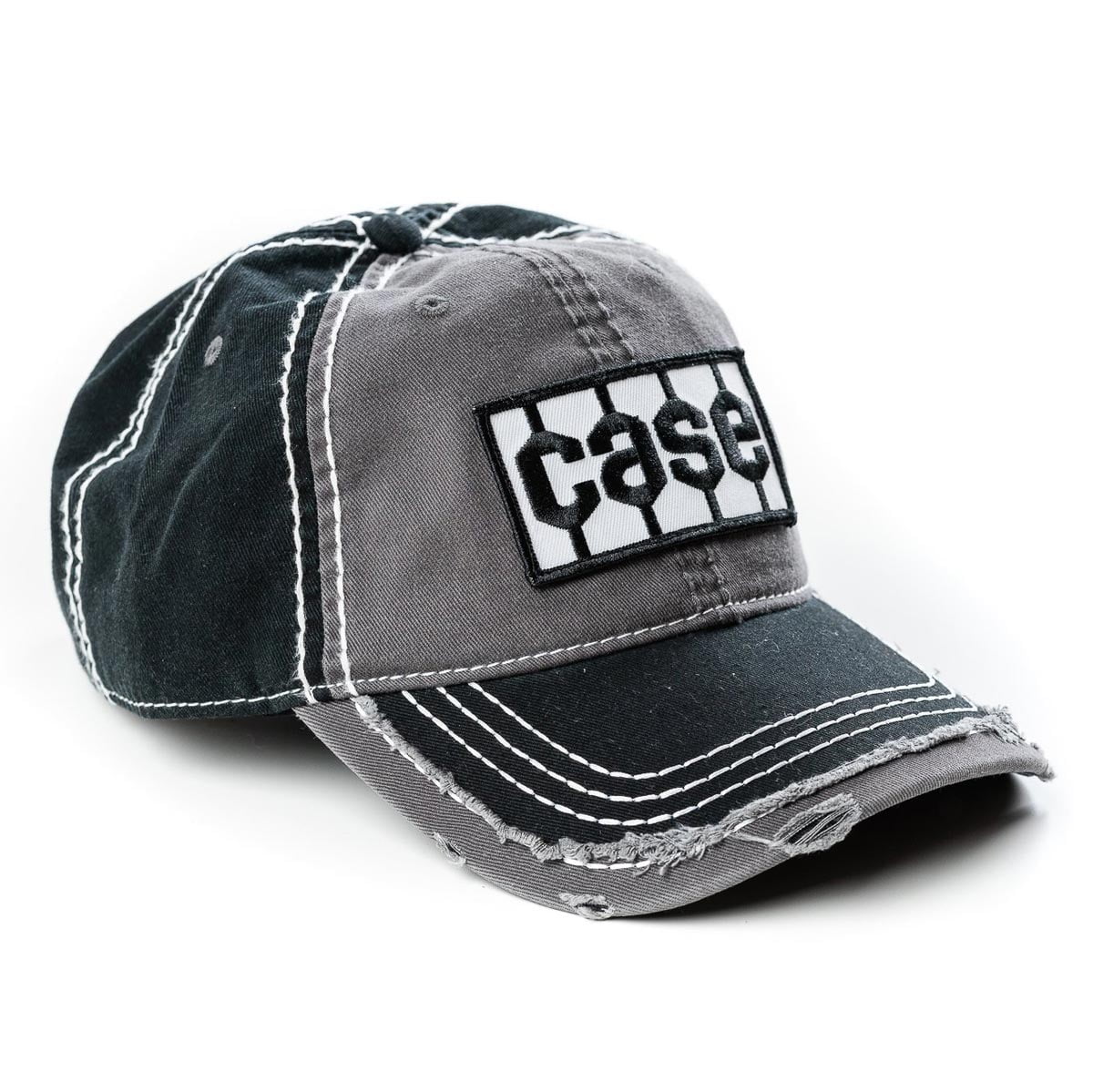 Case Tread Logo Gray and Black Distressed Hat CTSGB - Walmart.com