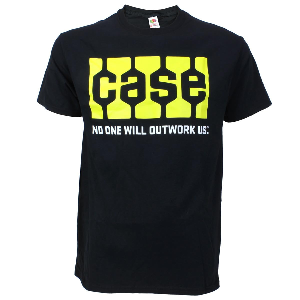 Case Tread Logo "No one Will Outwork Us" Black Short Sleeve T-Shirt ...