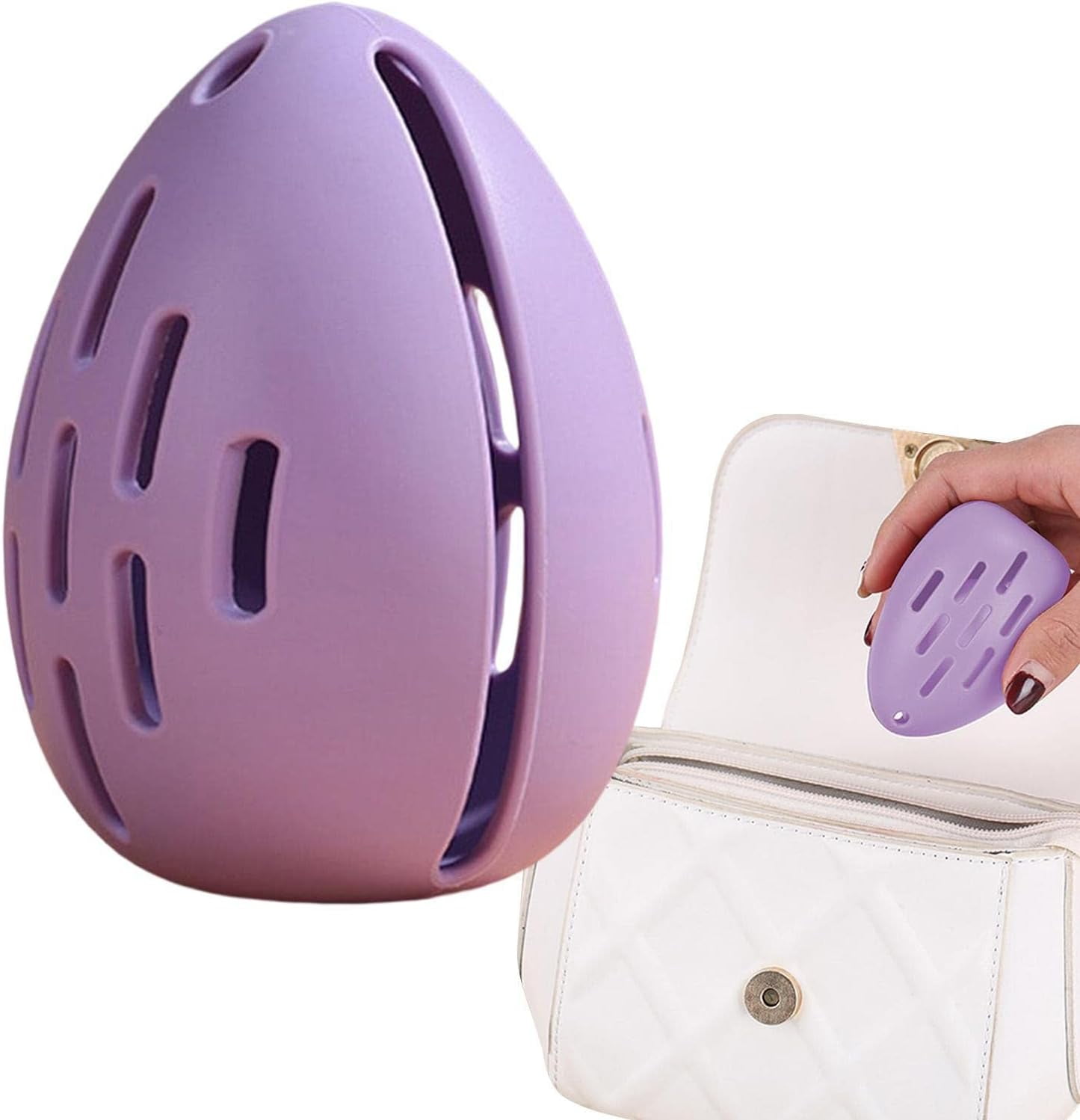 Case,Ventilated Makeup Sponge Case - Silicone Beauty Makeup Sponge ...