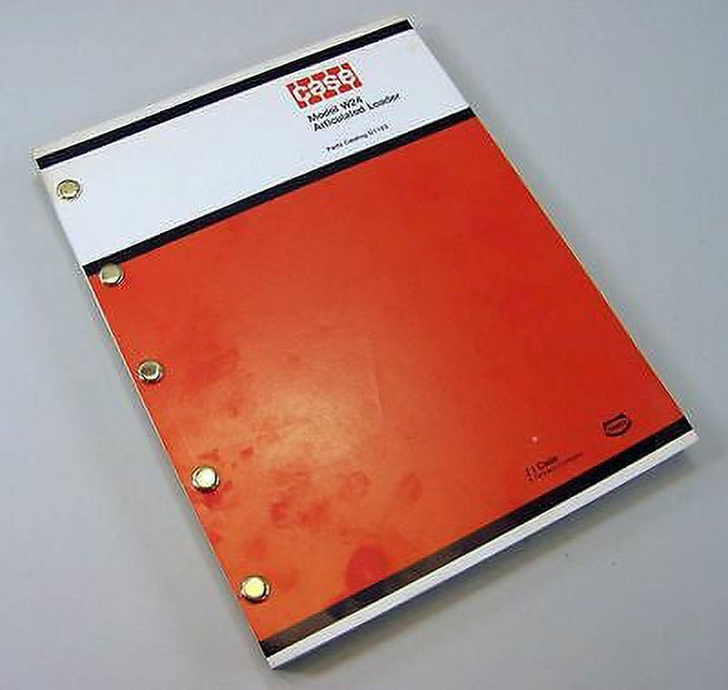 Case W24 Articulated Front End Wheel Loader Parts Manual Catalog ...