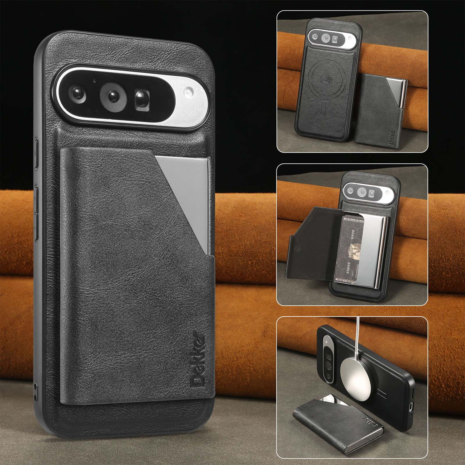 Case Wallet for Google Pixel 9 / 9 Pro Wallet Case,2 in 1 Magnetic ...
