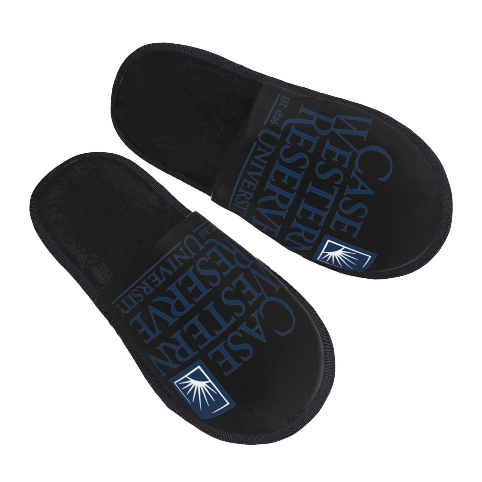 Case Western Reserve University Mens Womens Indoor Plush Scuff Slippers ...