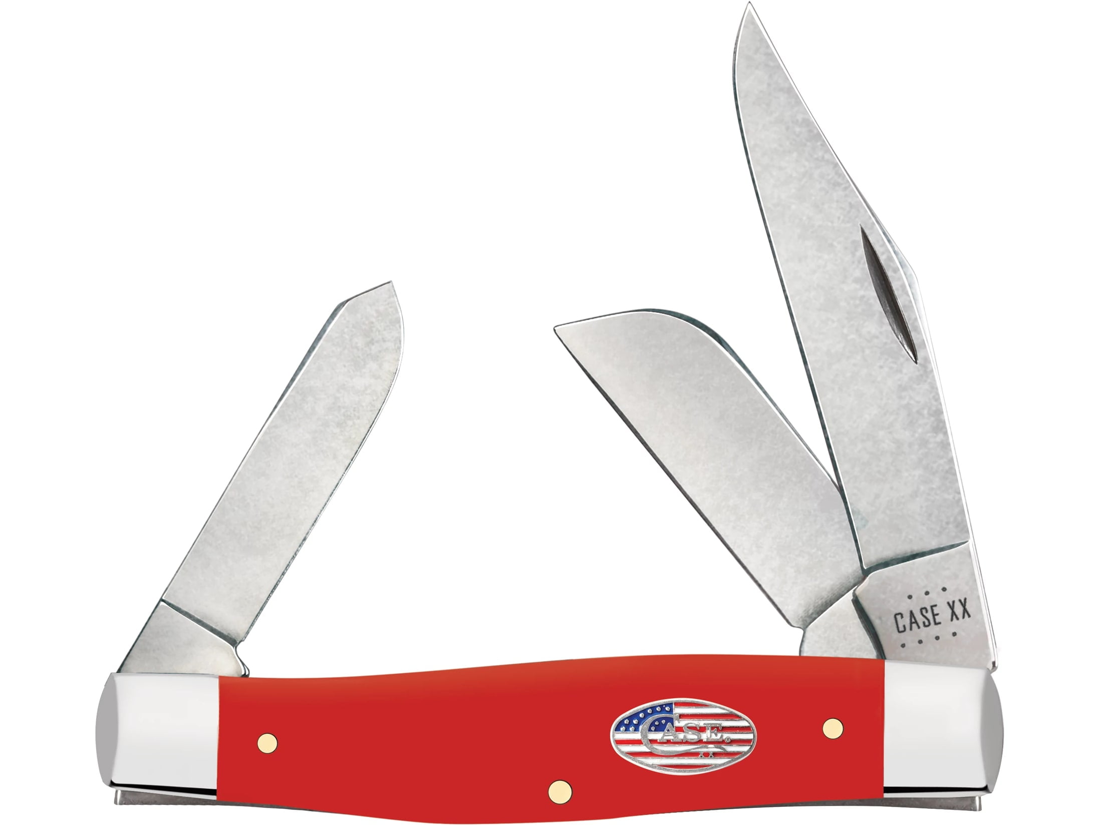 Case Large Stockman Pocket Knife 3.3" Clip, Sheepfoot and Spey Carbon ...