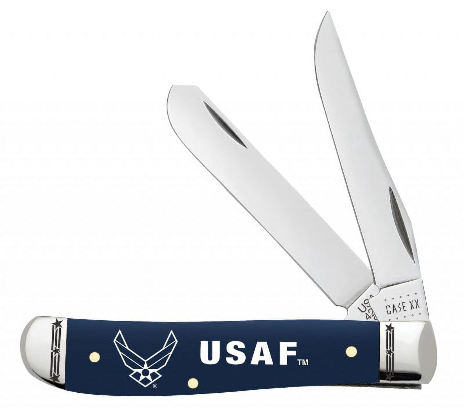 Case XX Knives Case XX Air Force Smooth Blue Synthetic Mini Trapper ...