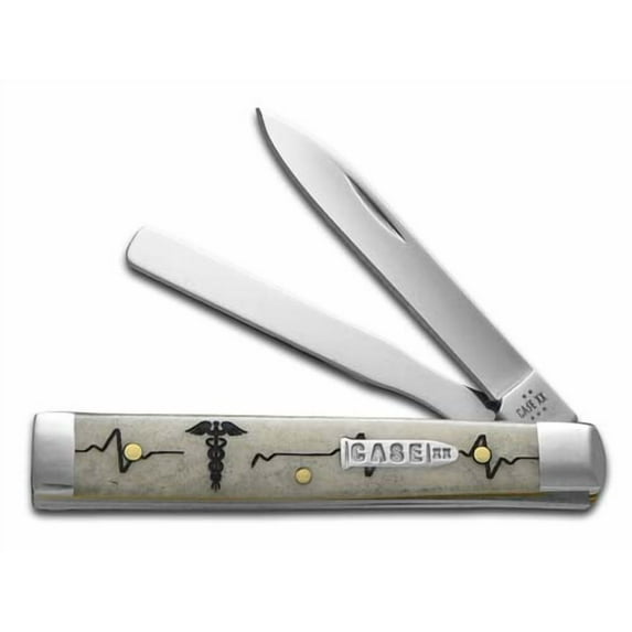 Case XX Knives Baby Doc Medical Symbol Natural Bone Pocket Knife ...