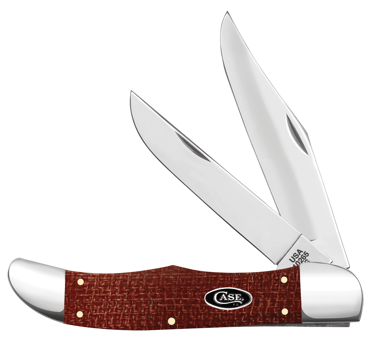 Case Knives Dark Red Burlap Micarta - Sm Folding Hunter - Walmart.com