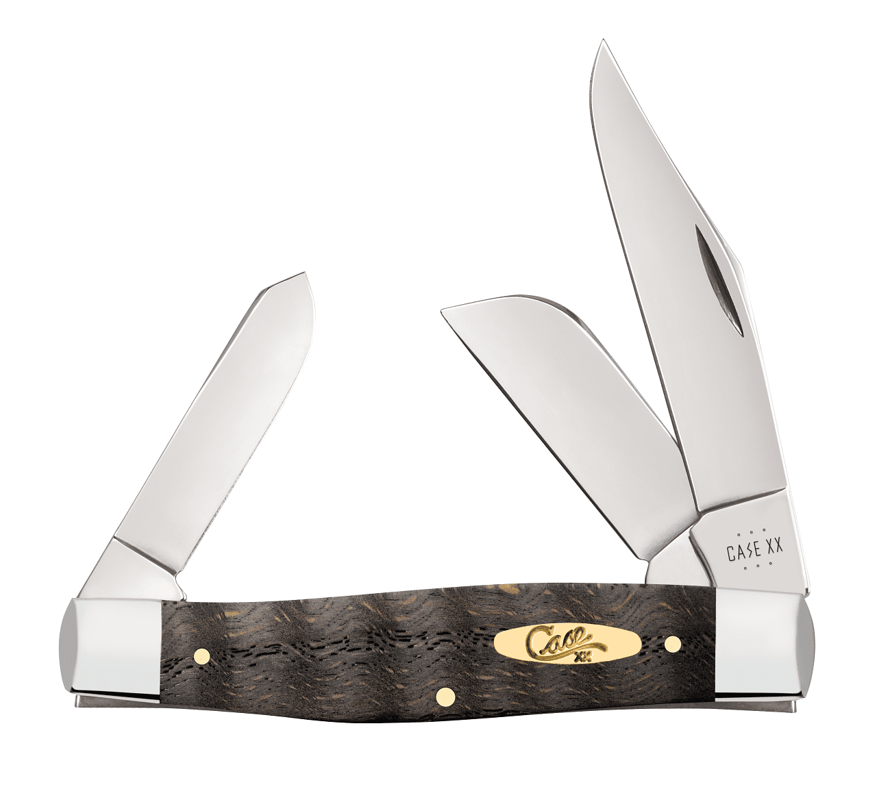 Case xx Knives First Run Large Stockman Black Curly Oak Stainless 1/250 ...