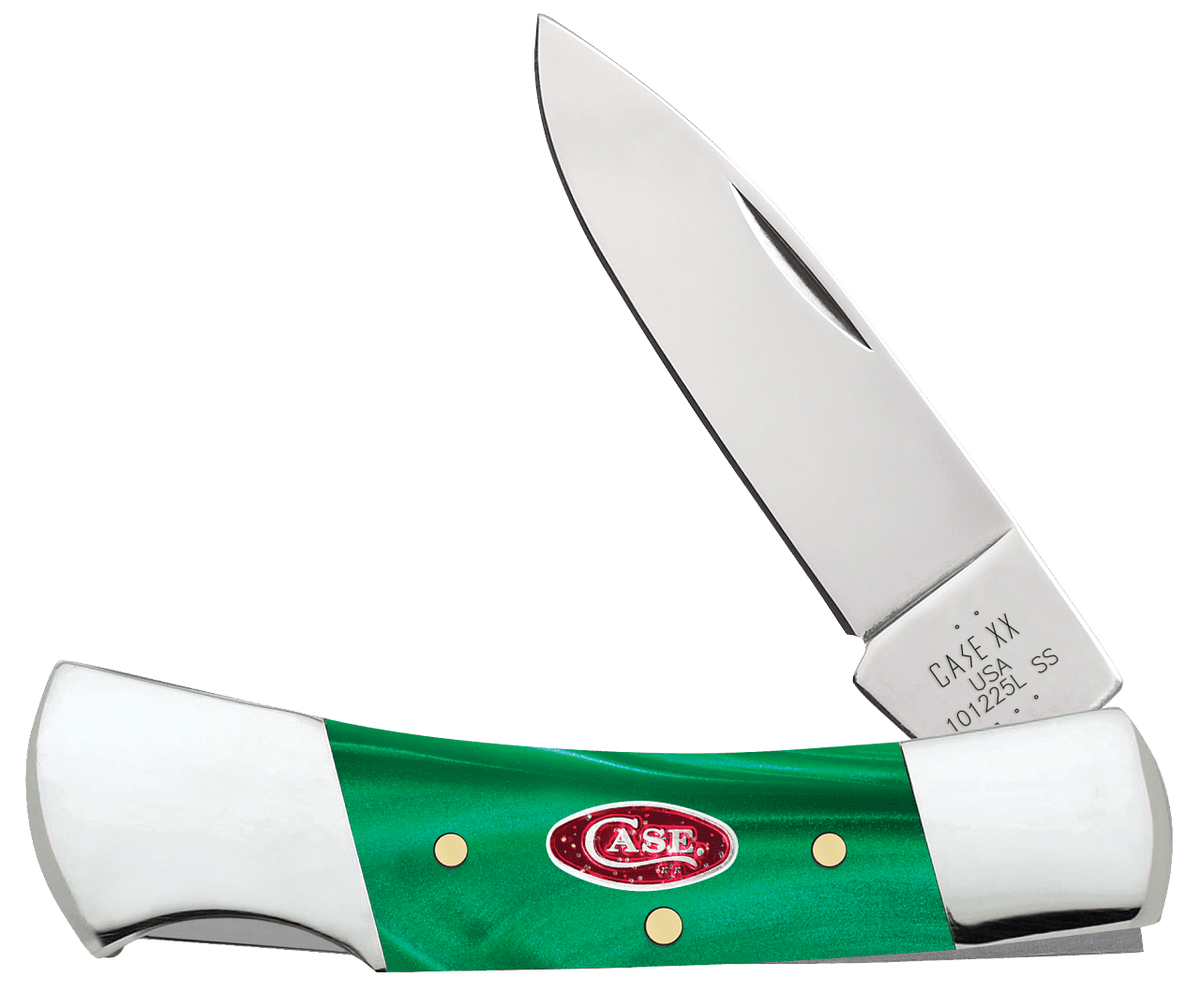Case XX Knives Lockback Green Pearl Kirinite Stainless Pocket Knife ...