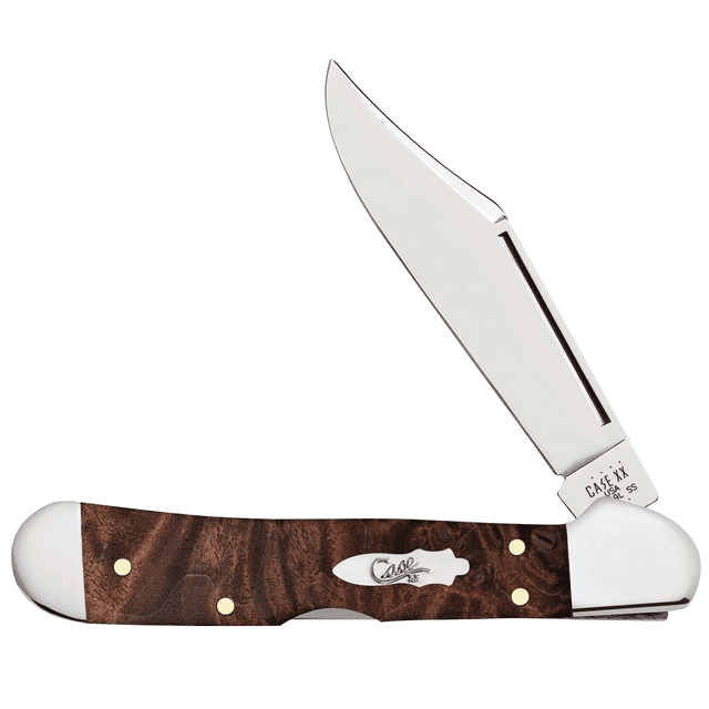 W.R. Case & Sons Cutlery Co. Sharp Mini Copperlock Knife with Brown ...