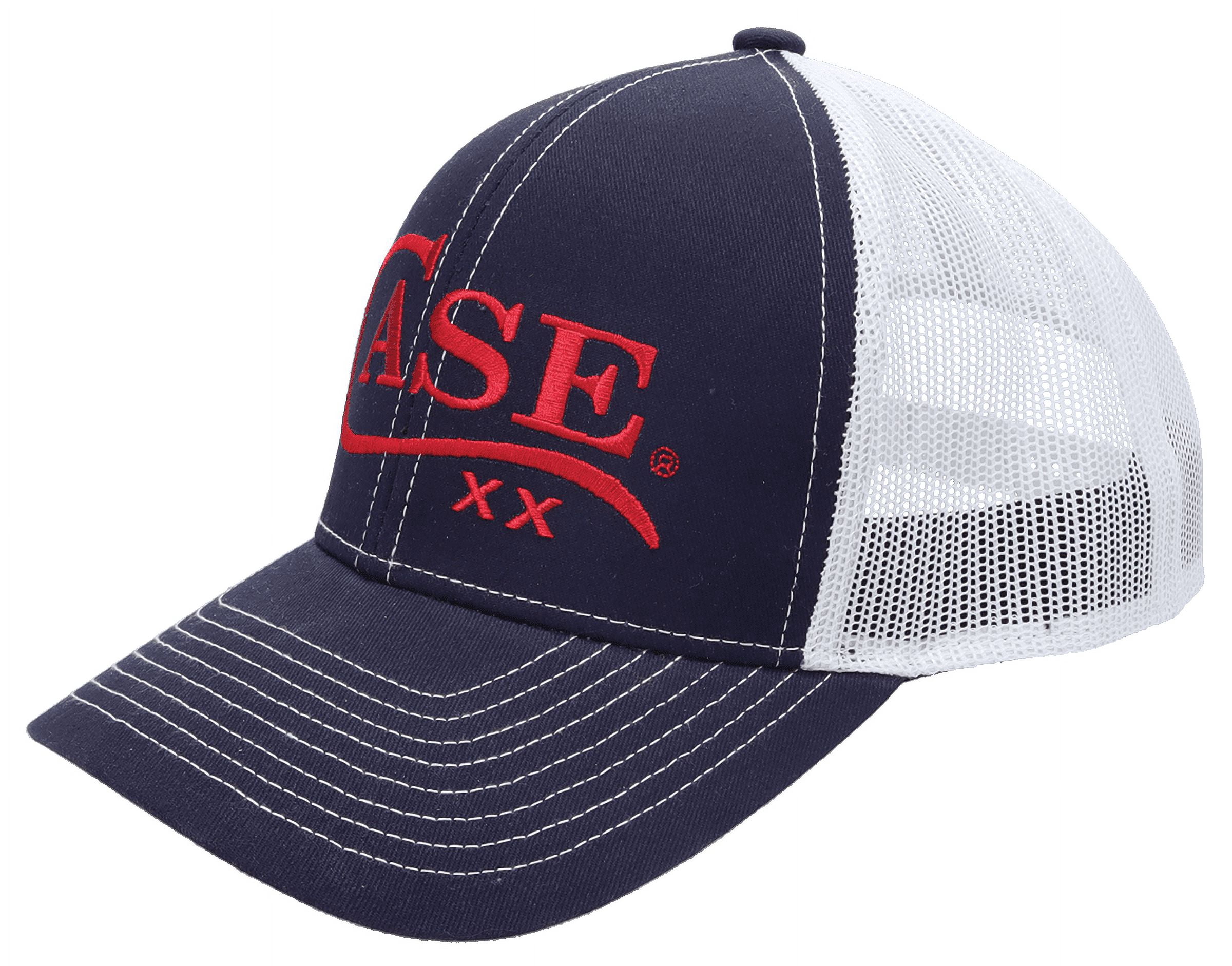 Case XX Knives Red Logo Navy Blue White Mesh Ball Cap Adjustable Hat ...