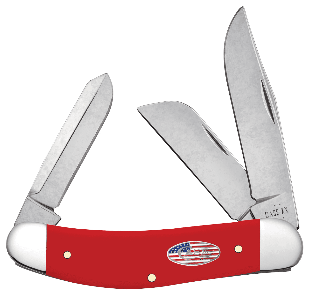 Case XX Knives Sowbelly Stockman American Workman Red Synthetic Carbon ...
