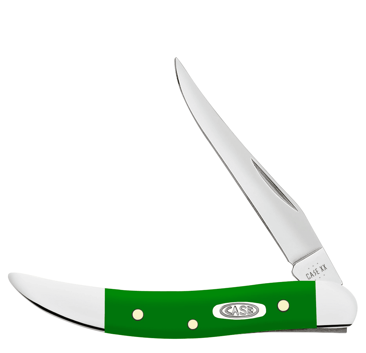 Case XX Small Texas Toothpick Long Clip Blade Smooth Green Synthetic ...