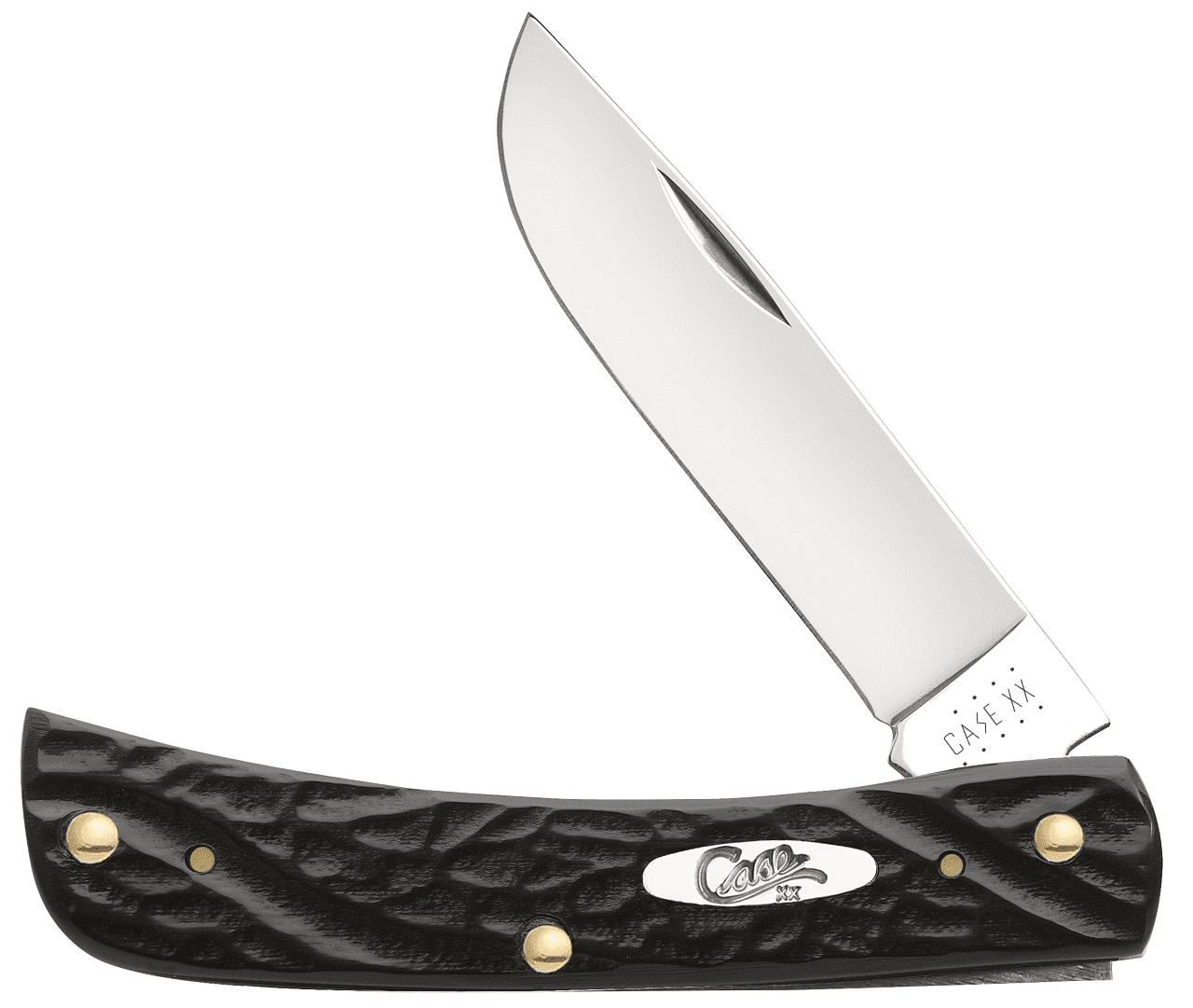 Case XX Rough Black Synthetic Sod Buster Jr. with Skinner Blade, High ...