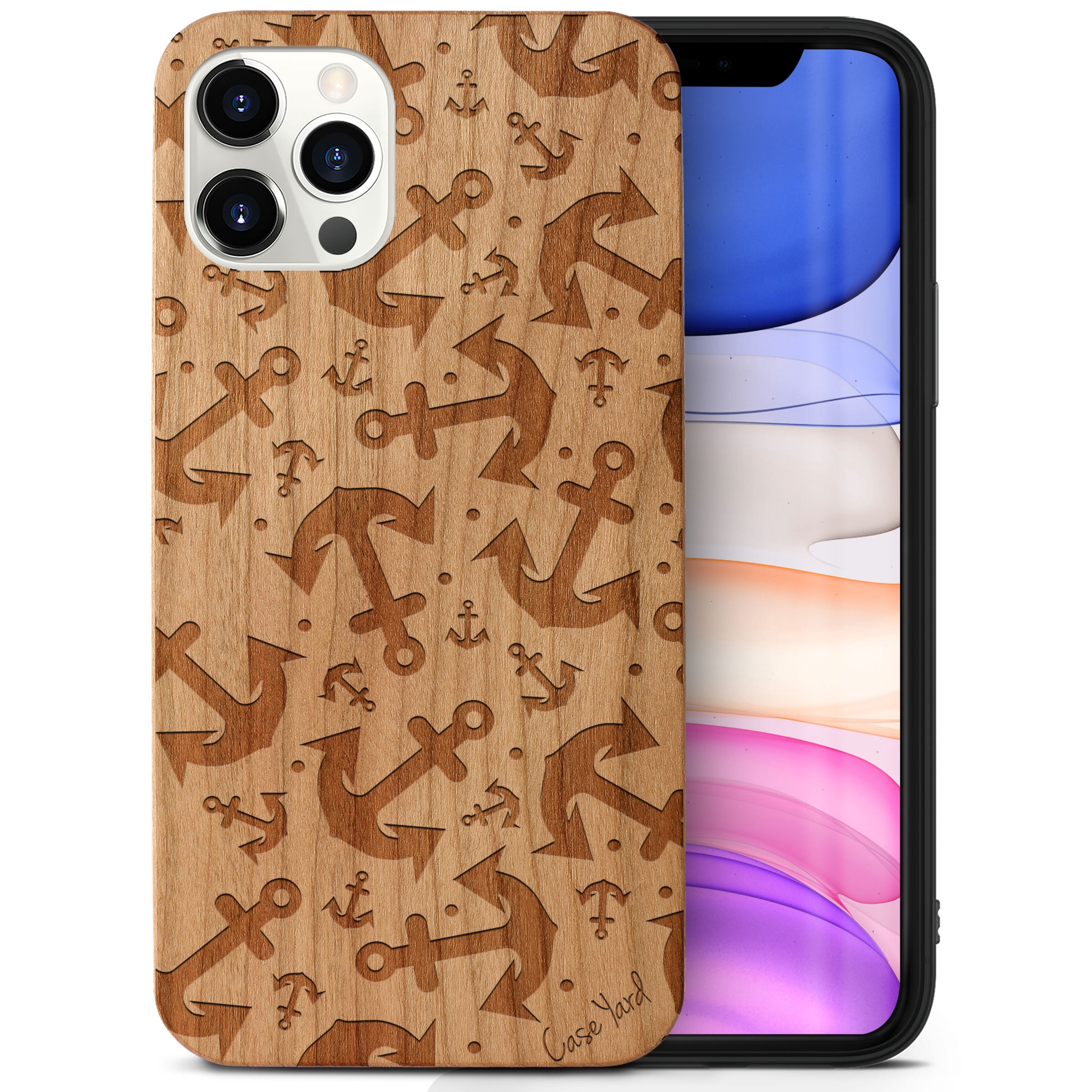 Case Yard Wooden Case Outside Soft TPU Silicone Slim Fit Shockproof ...