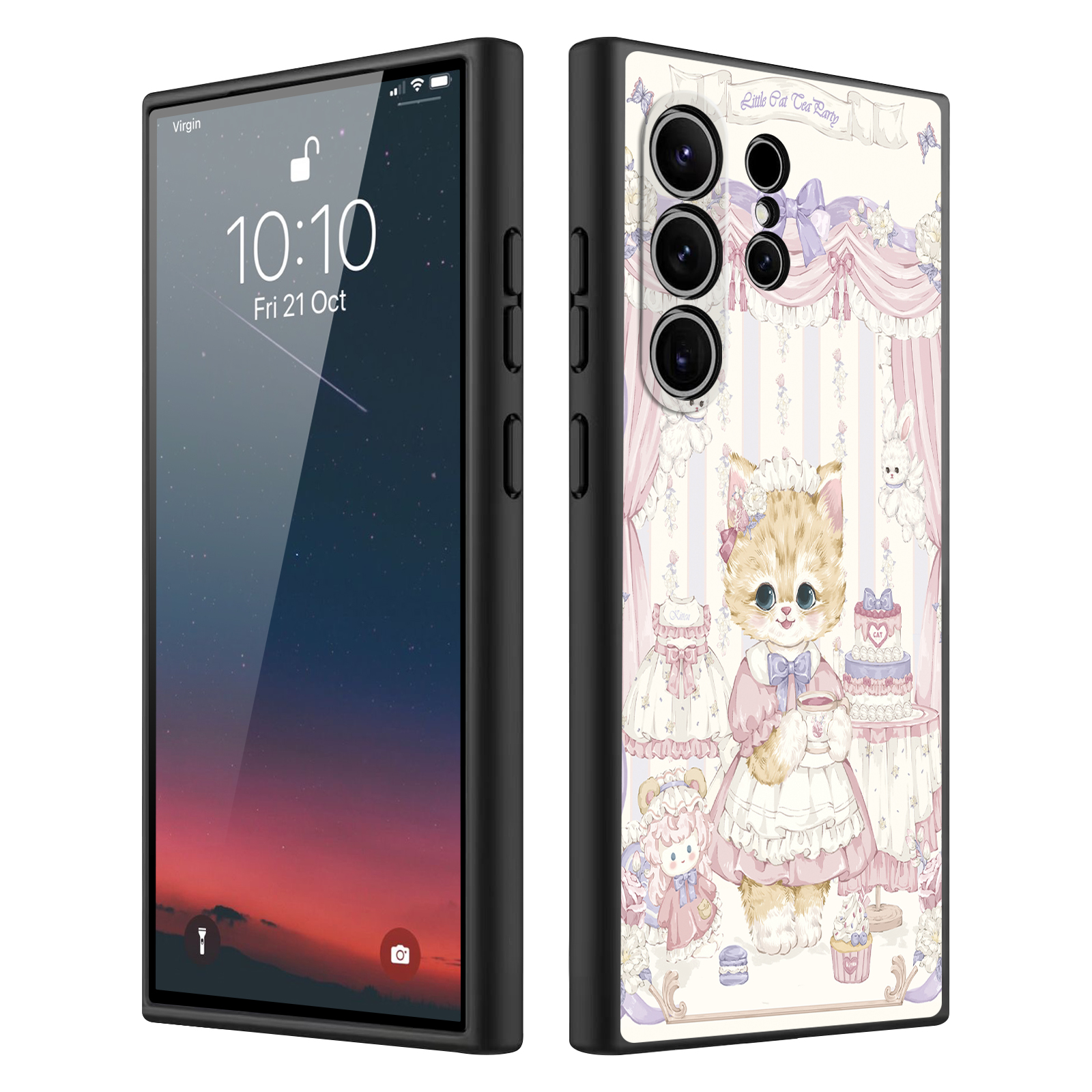 Case compatible for Samsung Galaxy S24 Ultra,Little Cat Tea Party ...