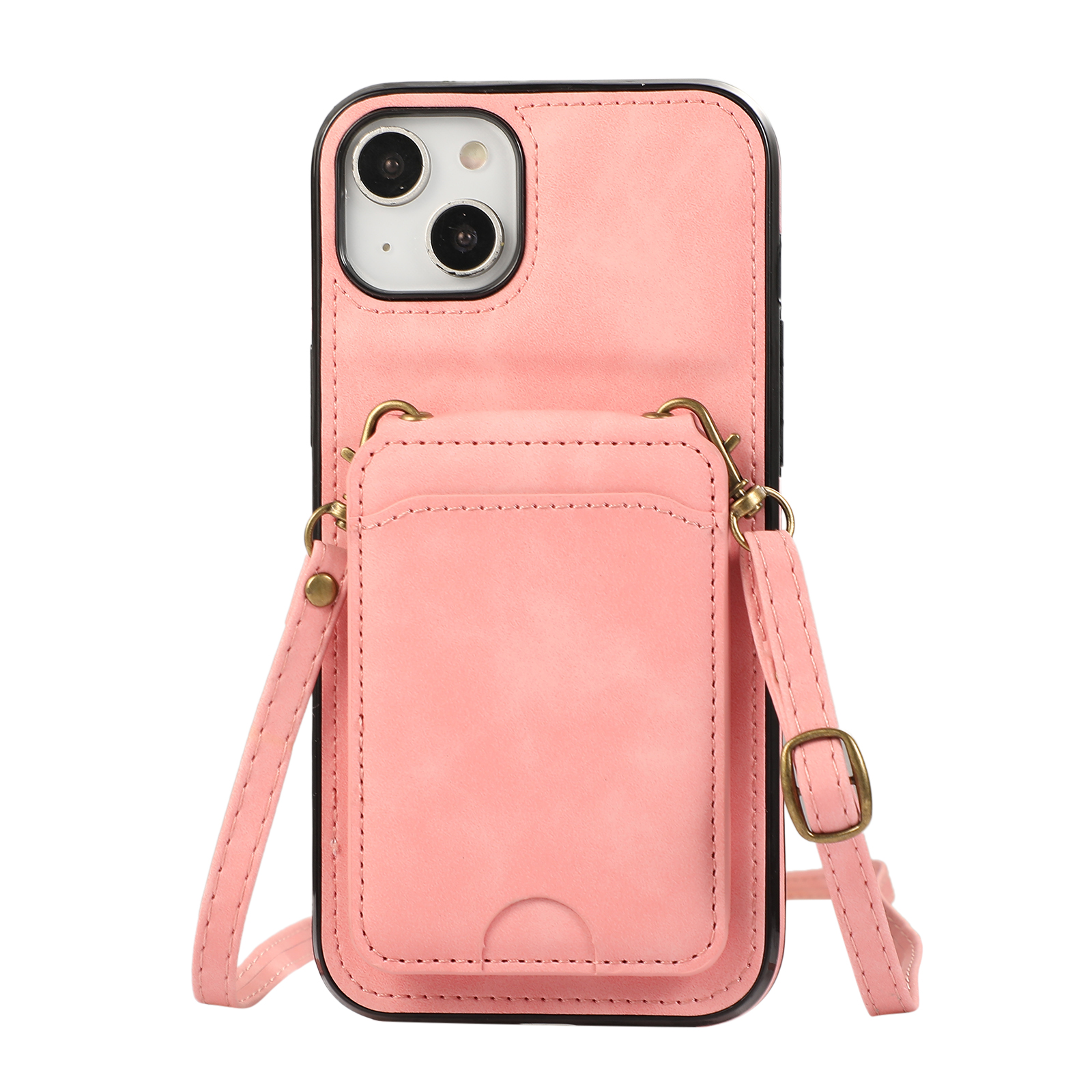 Case for 1Phone 14PRO 6.1 With clip, PU leather lanyard pull bracket ...