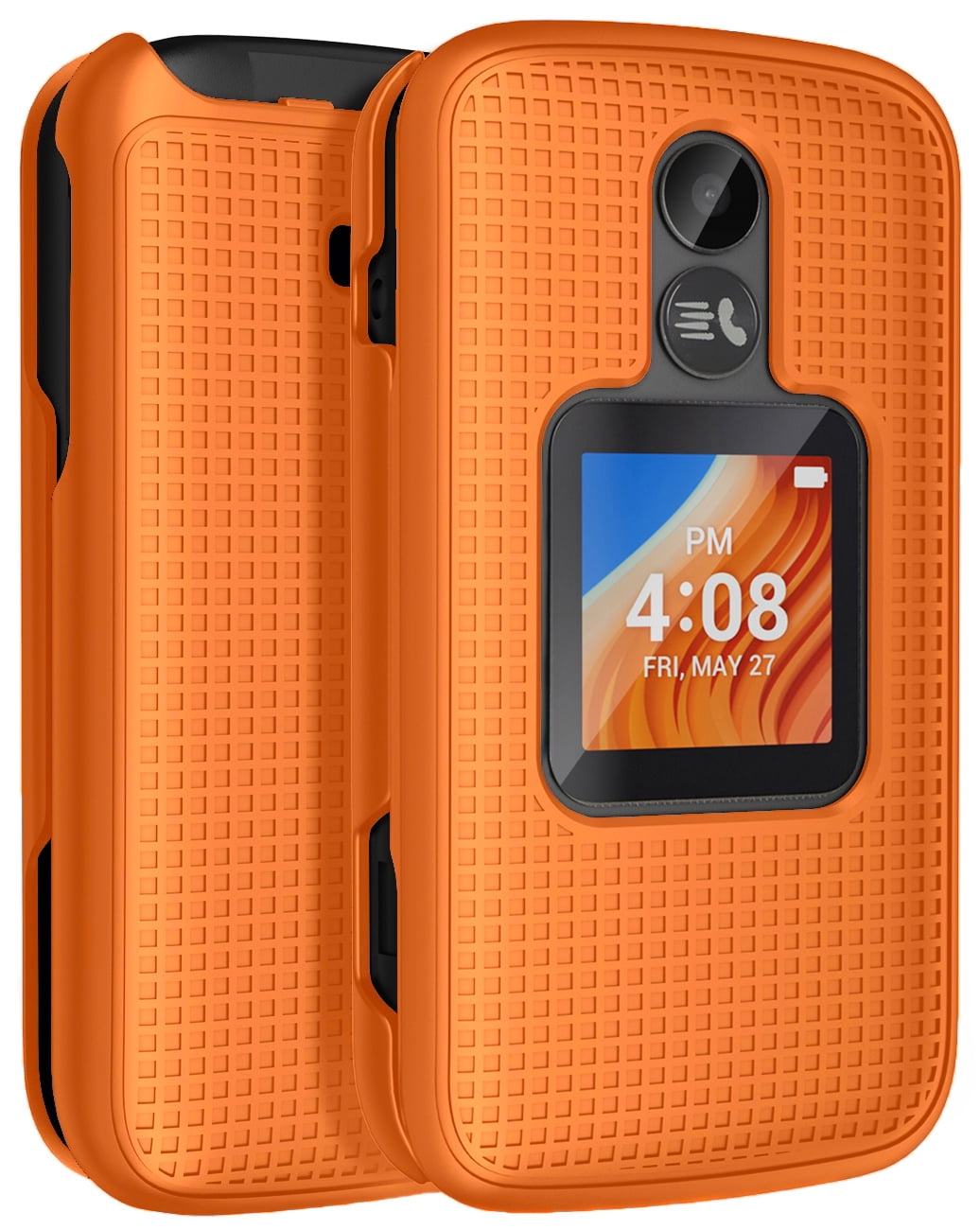 Case for Alcatel TCL Flip 2 Phone (2022), NakedcellPhone [Grid Texture ...