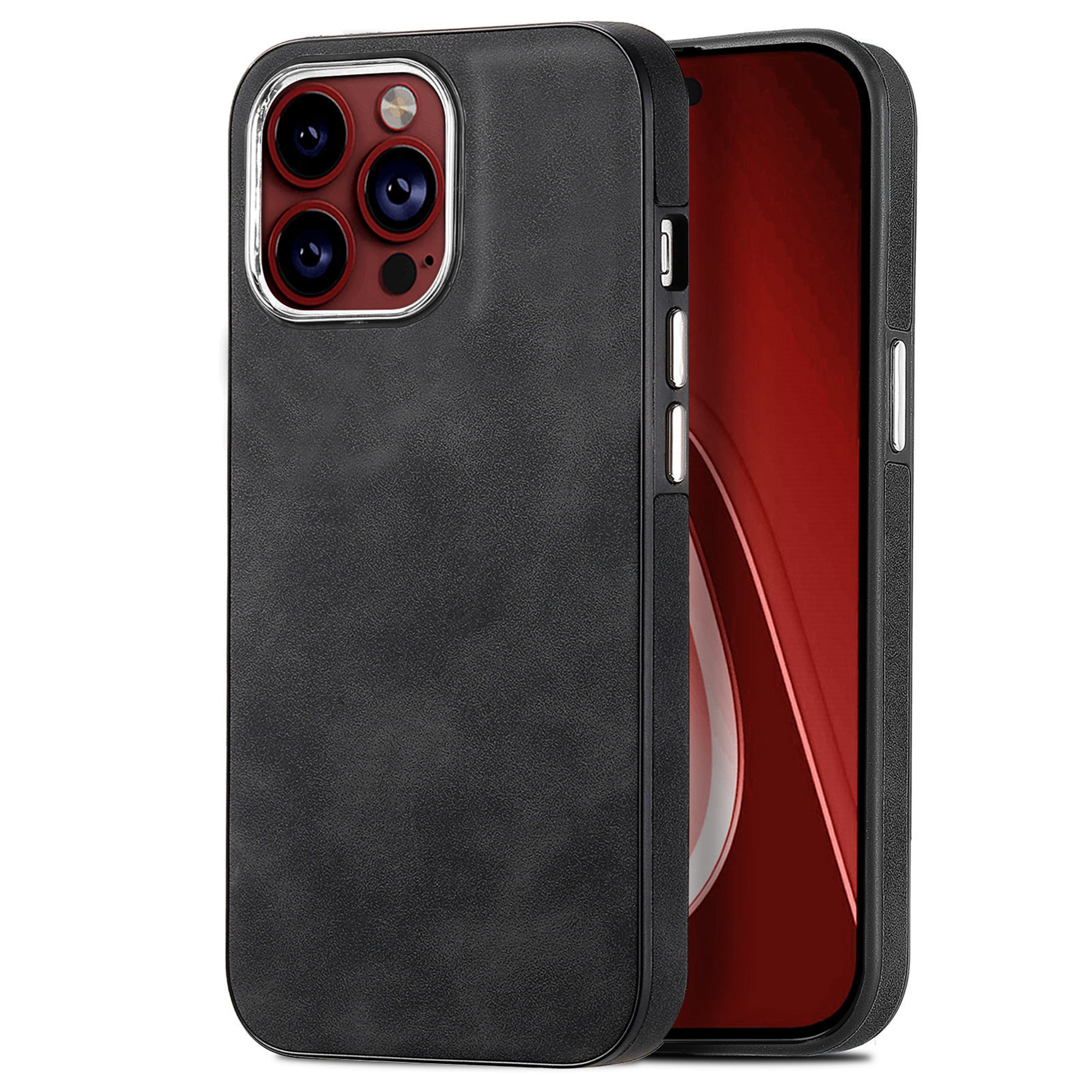 Case for Apple iPhone 12 Pro,Decase Shockproof Anti-Fingerprint Leather ...