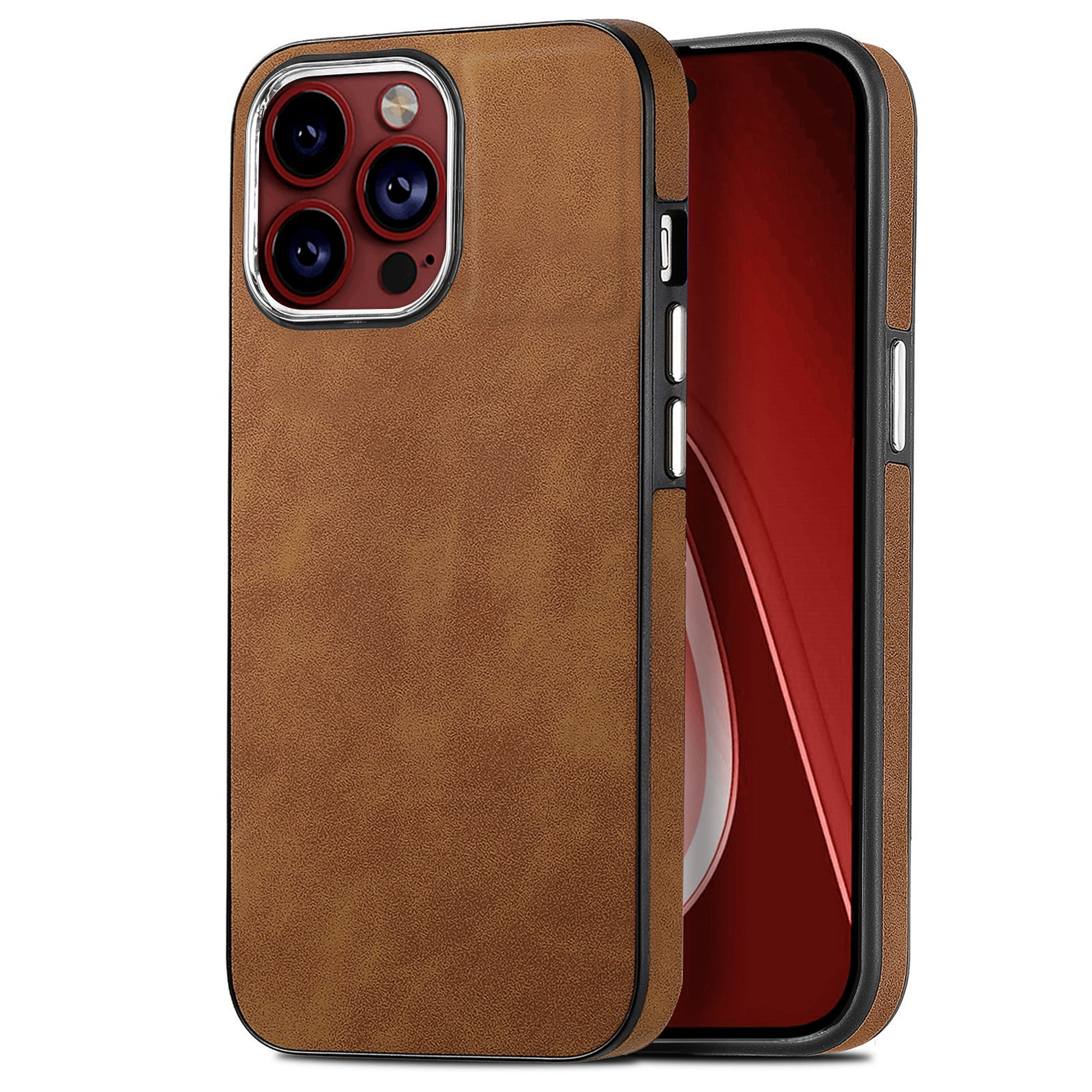 Case for Apple iPhone 13,Decase Shockproof Anti-Fingerprint Leather ...