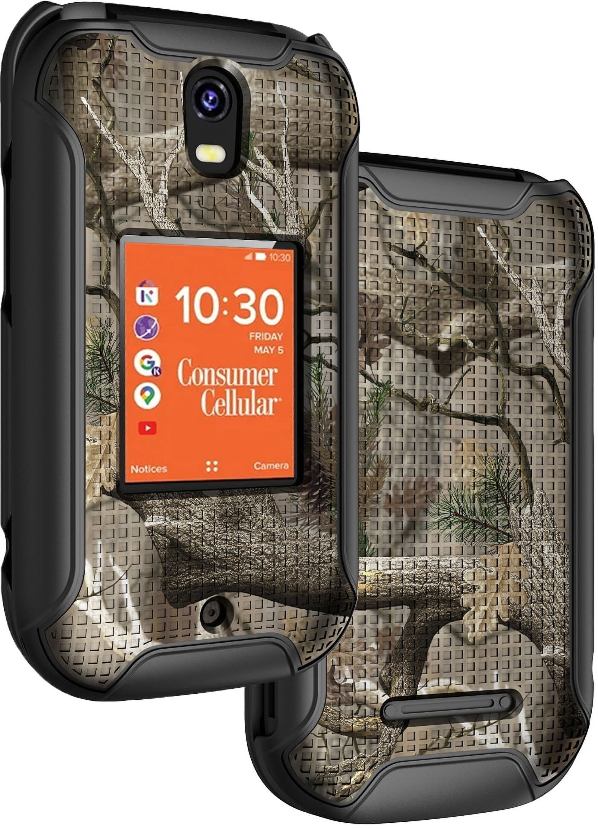 Case for Consumer Cellular Iris Flip Phone, Nakedcellphone Slim Hard ...