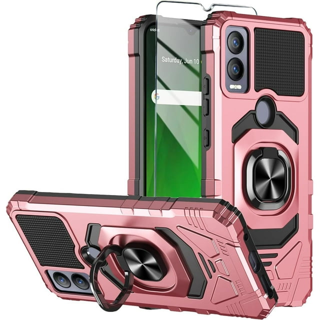 Case for Cricket Magic 5G/ATT Propel 5G Case w/Tempered Glass Screen ...