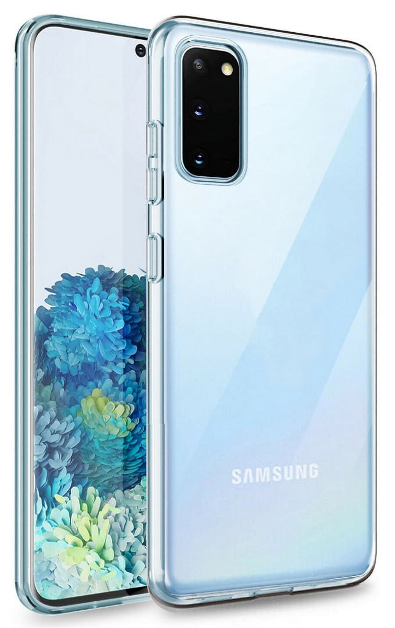Case for Galaxy S20 Plus, Clear Transparent See-Thru Flex Gel TPU Skin ...