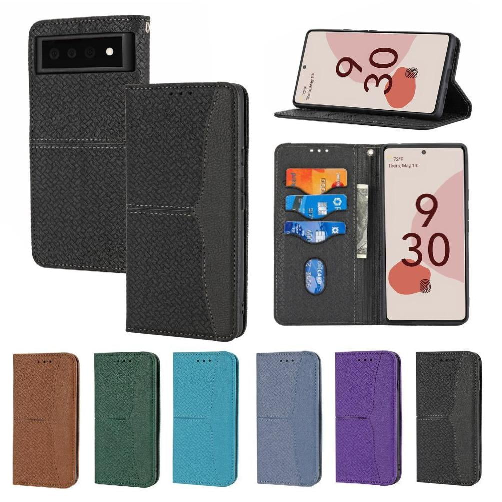 Case for Google Pixel 6 Pro Credit Card Holder PU Leather Cover Flip ...