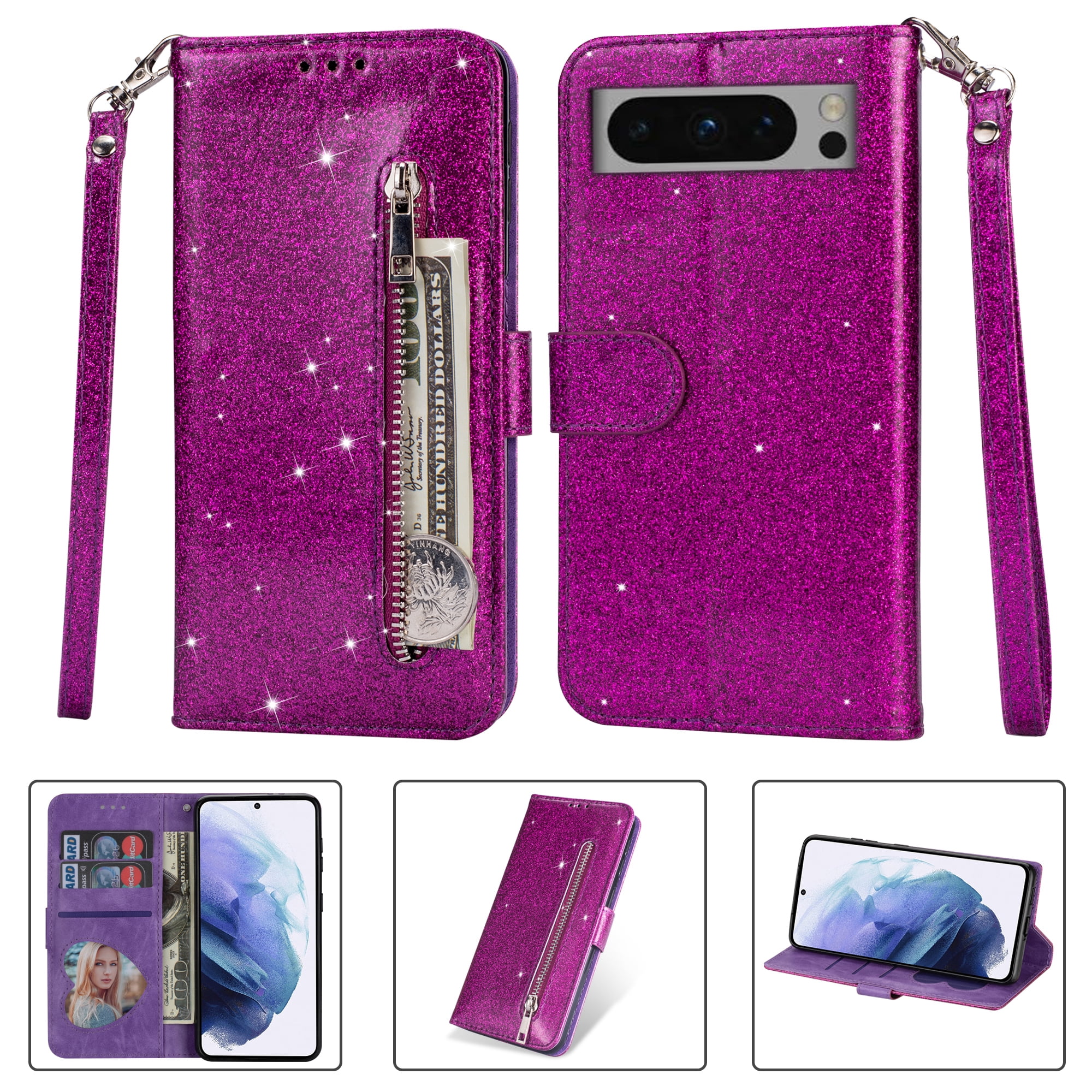 Case for Google Pixel 8A wallet style phone case PU leather case with ...