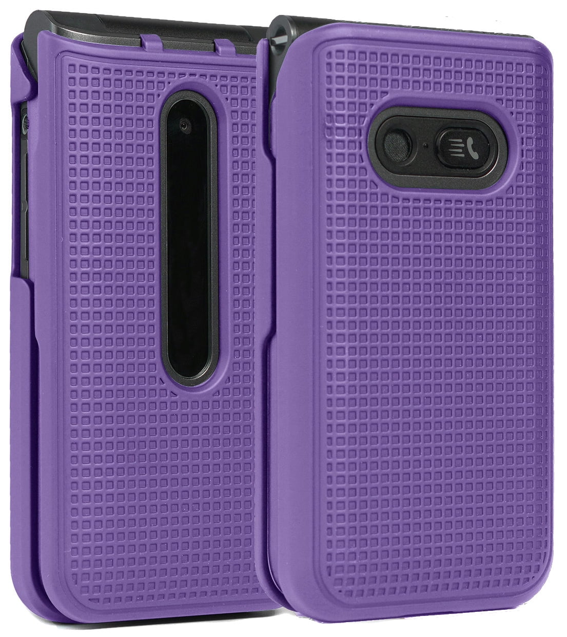 Case for LG Classic Flip, Nakedcellphone [Purple] Protective Snap-On ...