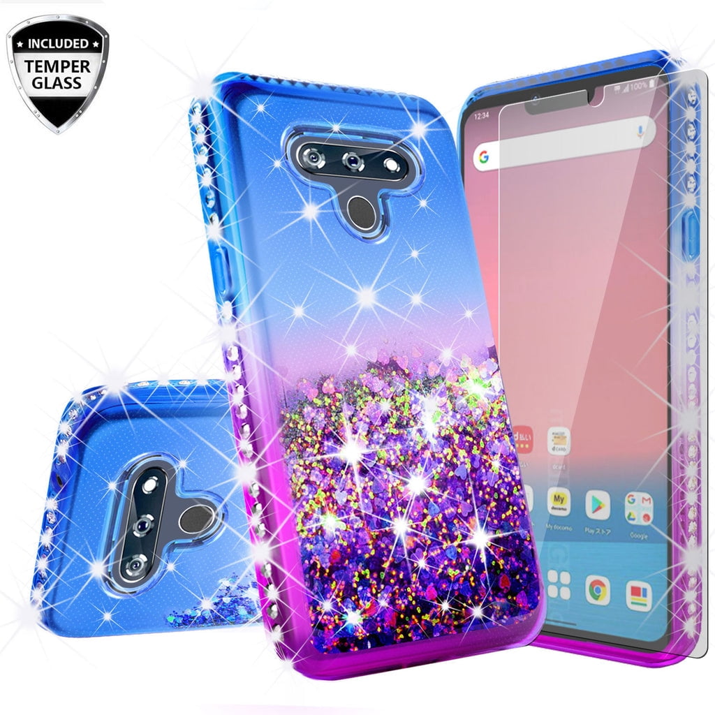 Case for LG Stylo 6 Case w/ TPU Screen Protector Liquid Quicksand ...