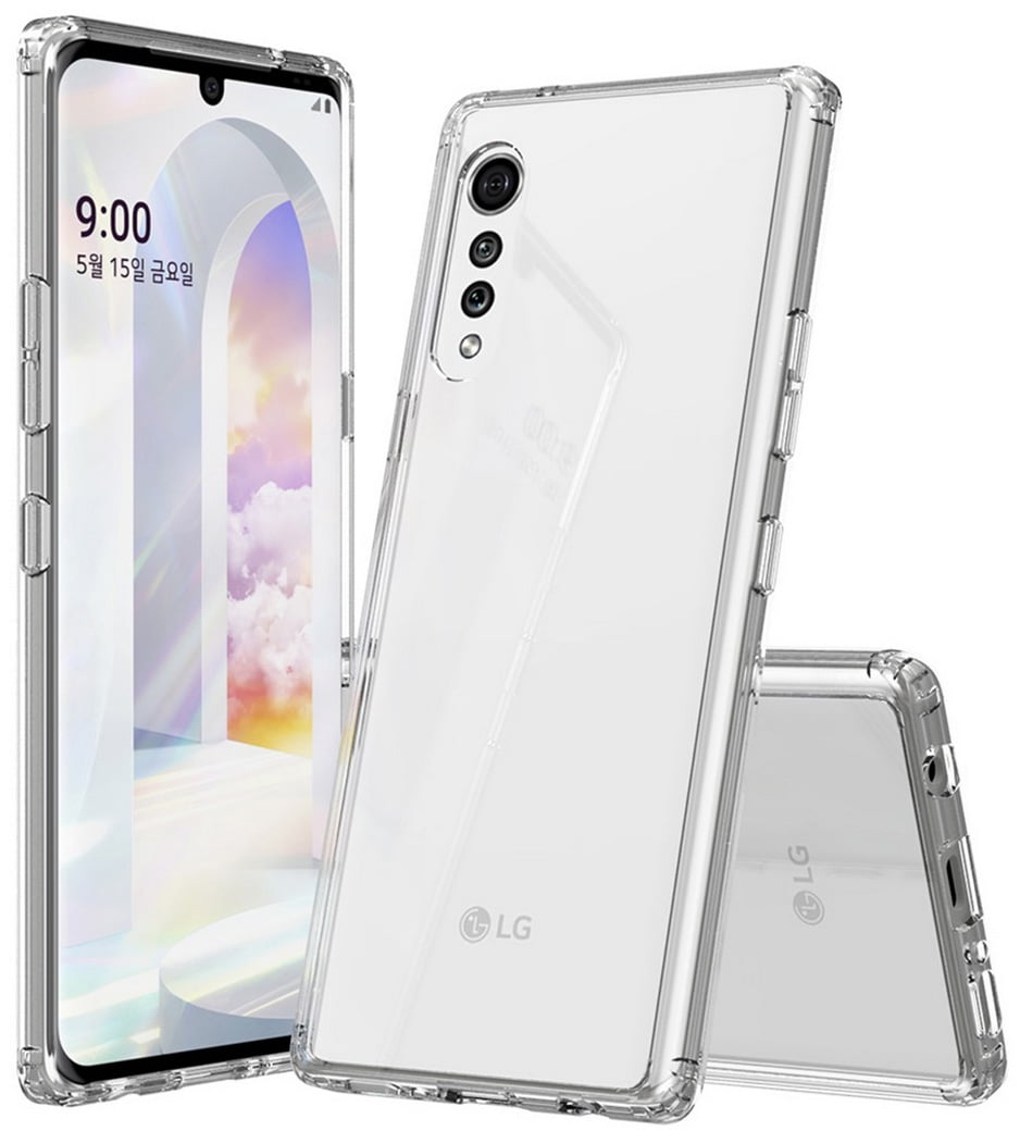 Case for LG Velvet, Clear [Aquaflex] Transparent Cover with Flexible ...