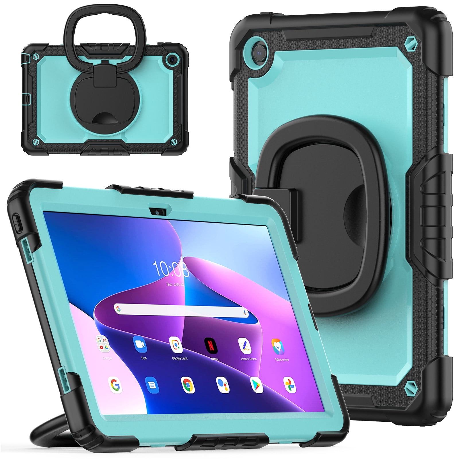 Case for Lenovo Tab M10 Plus 3rd Gen 10.6 inch 2022, 360 Rotating Stand ...
