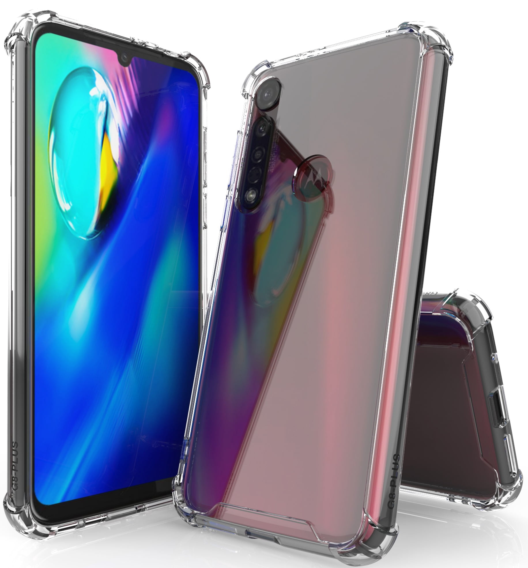 Case for Moto G8 Plus, Clear [Aquaflex] Transparent Flexible TPU [Shock ...