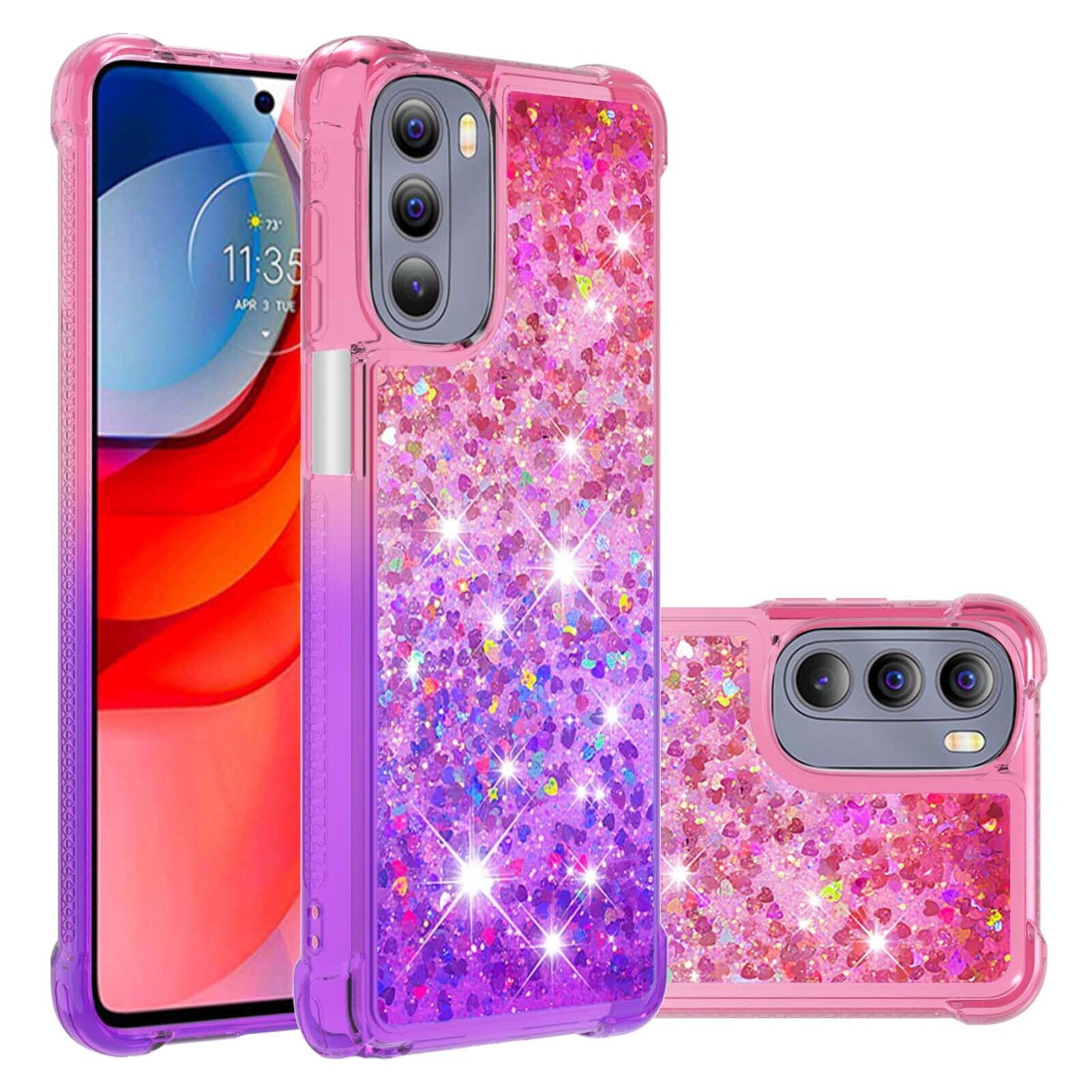 Case for Motorola MOTO G Stylus 2022 4G Liquid Glitter Funny Bling ...