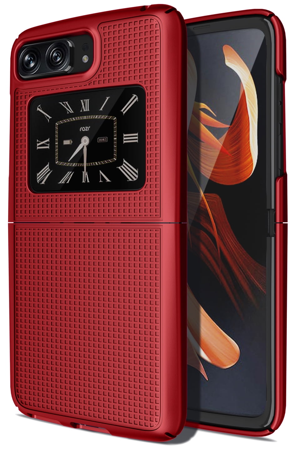 Case for Motorola RAZR 2022 Flip Phone, Nakedcellphone Slim Hard Shell ...