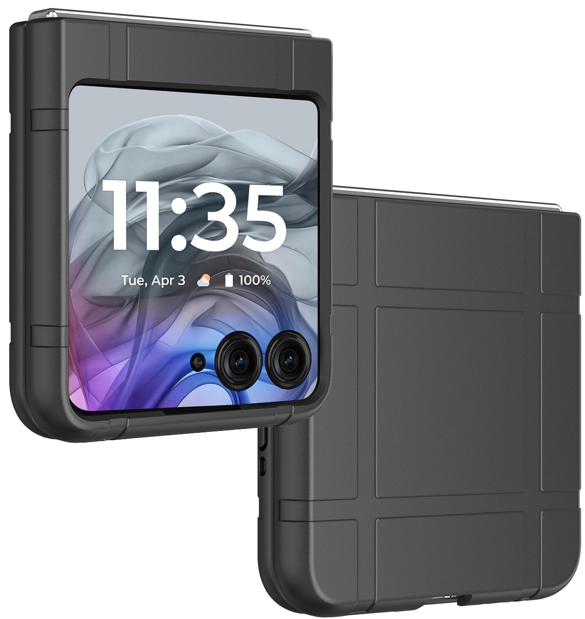 Case for Motorola RAZR (2024), Nakedcellphone Slim Hard Shell Protector ...