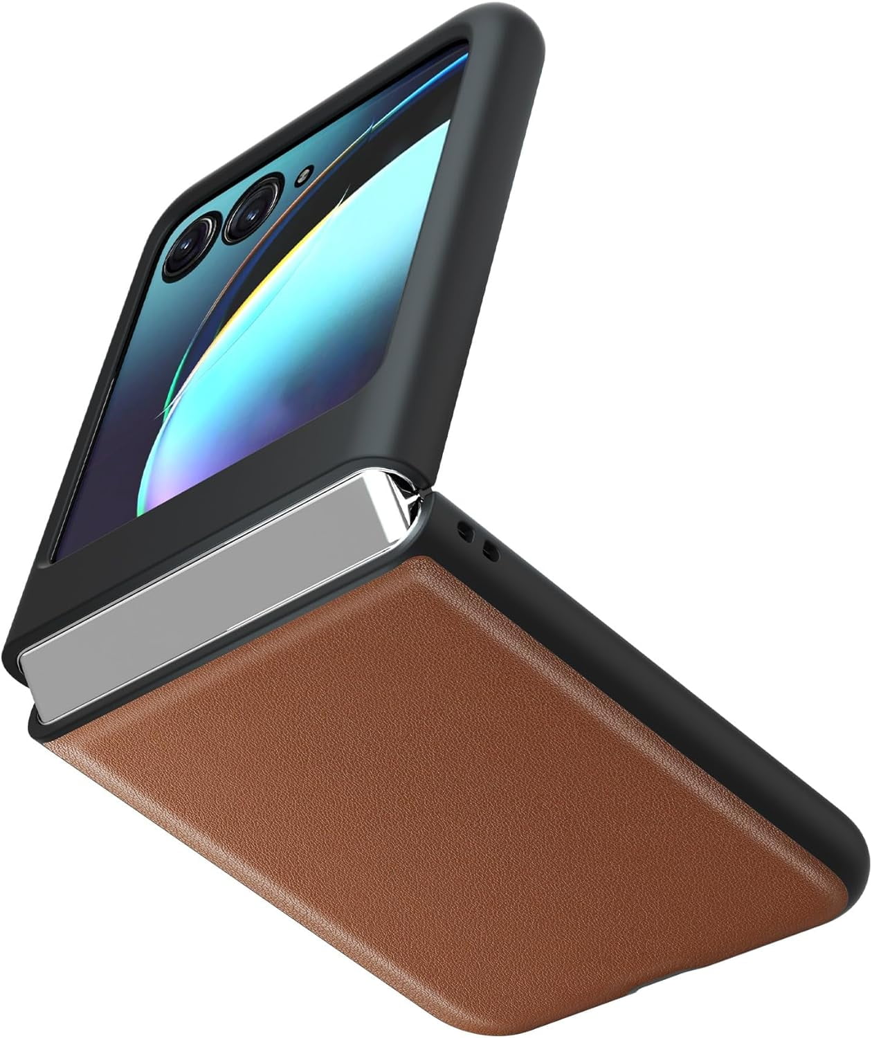 Case for Motorola Razr+ 2023 (Razr Plus 2023) PU Leather Back Cover ...