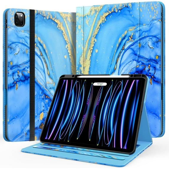 Case for New iPad Pro 12.9 inch 2.9'' ipad Pro Leather Folio Protective ...