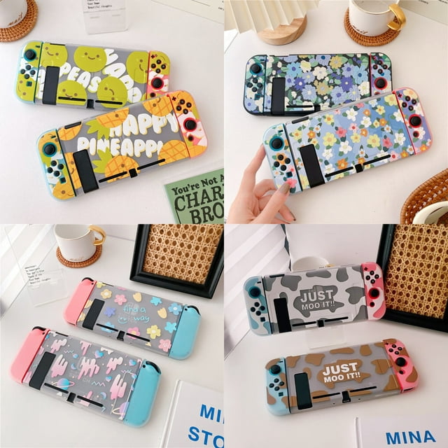 Case for Nintendo Switch, Cute Cartoon Pattern Print Protective Anti ...